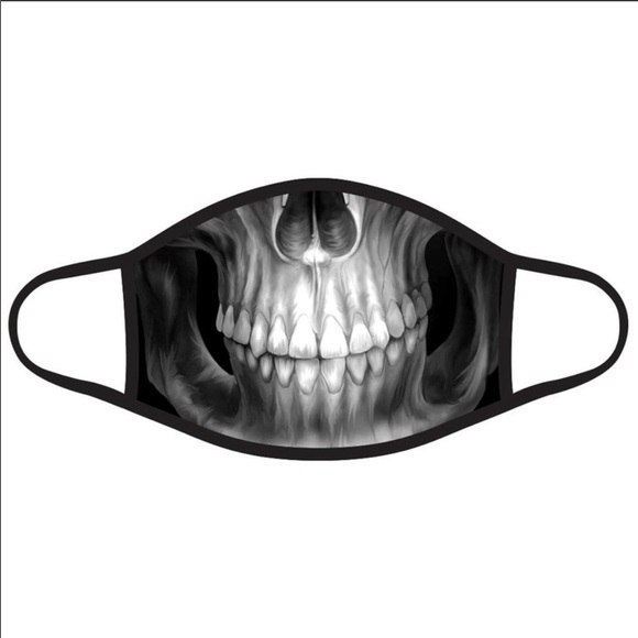 Accessories | 1 Left Xray Skull Face Mask | Poshmark